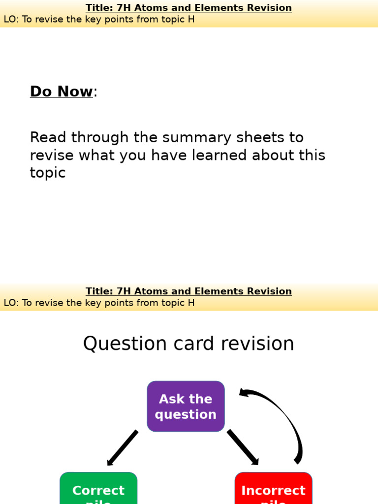 7H - Revision Powerpoint | PDF | Language Arts & Discipline