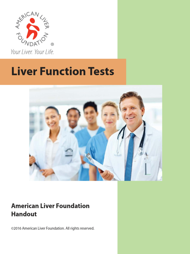 Liver Function Test Handout 2016 | PDF | Alanine Transaminase ...