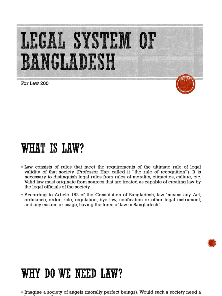 Overview of Bangladesh's Legal System | PDF | Magistrate | State Court ...