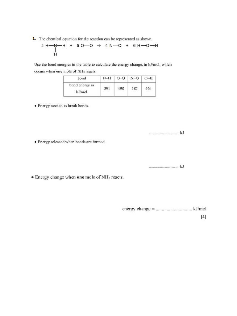 Energy Changes | PDF