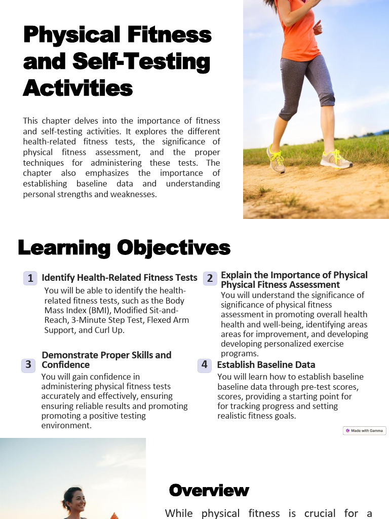 CHAPTER3 Physical Fitness and Self Testing Activities | PDF | Body Mass ...