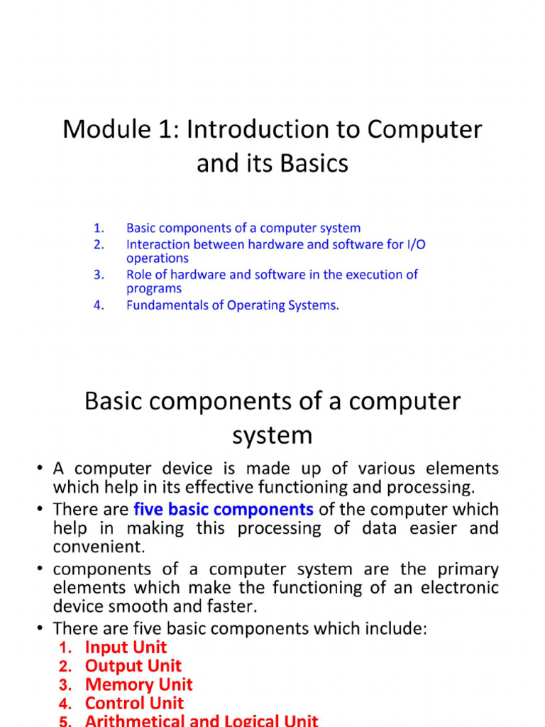 Ps - Module Computer Fundamentals | PDF