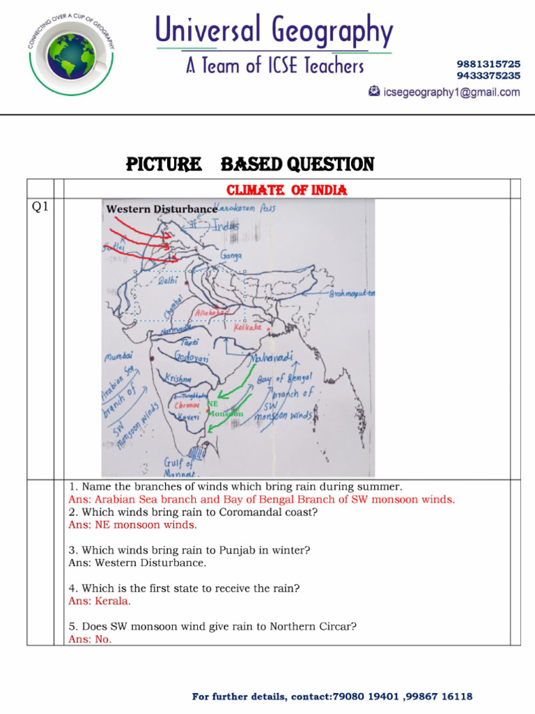 X Picture Based Questions-1 | PDF