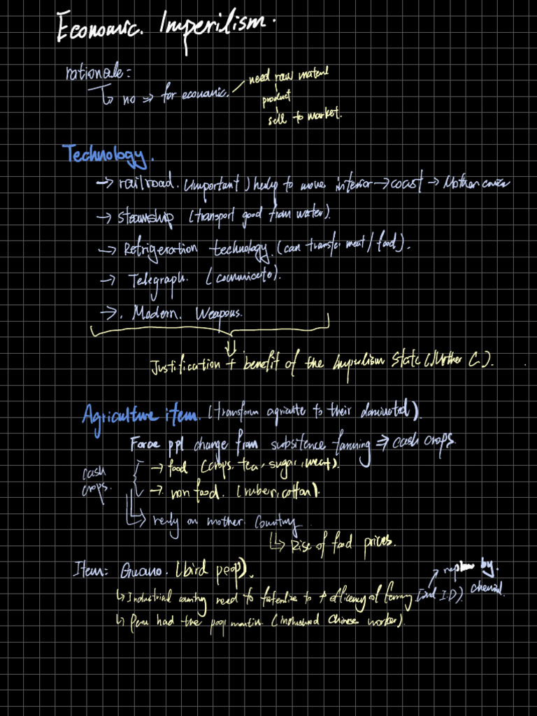 AP World History Economic Imperialism Note | PDF