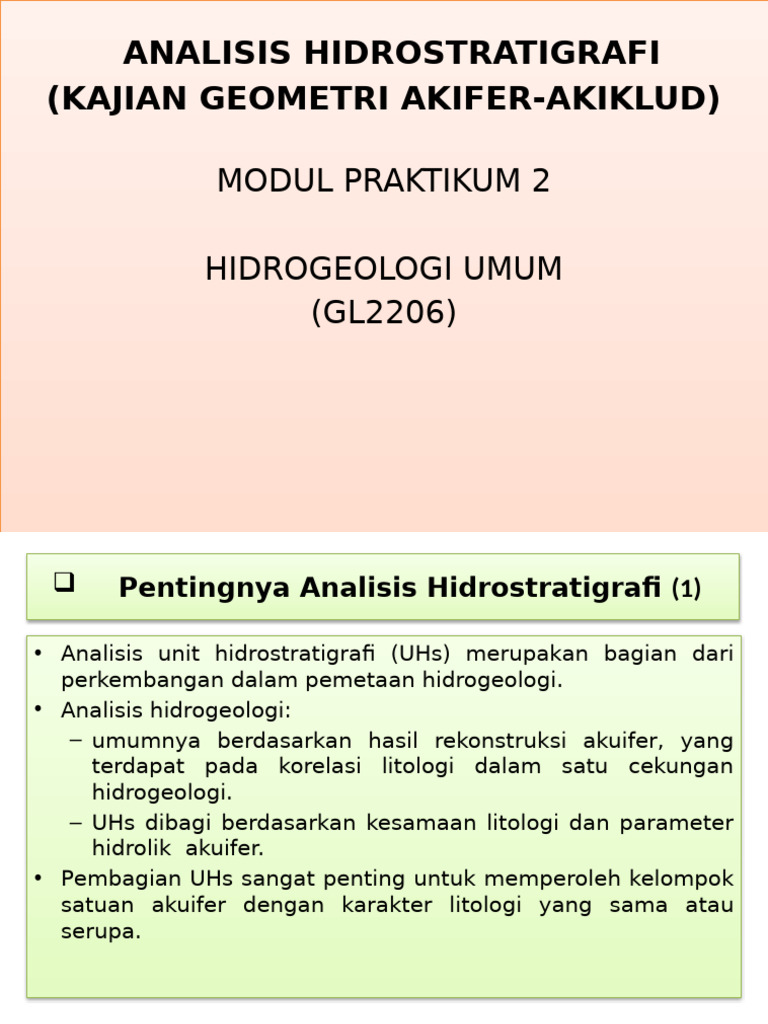 Materi 2 Geometri Akifer | PDF