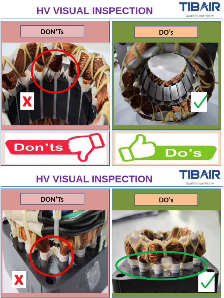 Stator HV AND PT VISUAL INSPECTION | PDF