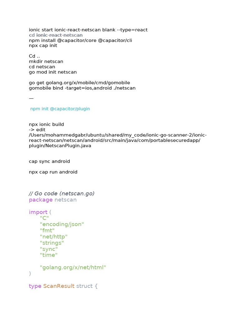 Ionic Go Netscan Draft | PDF | Software Development | Software