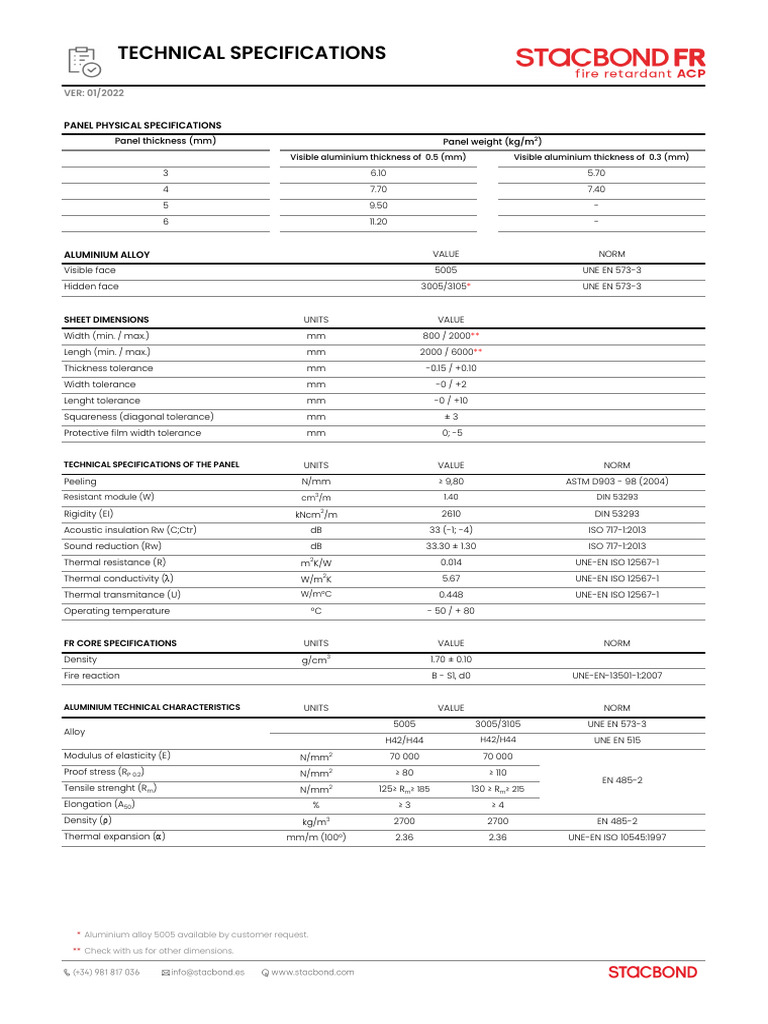 Aluminium Alloy 5005 Technical Specs | PDF | Materials | Mechanics