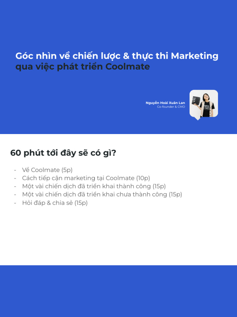 Coolmate Marketing - Từ kế hoạch đến triển khai | PDF