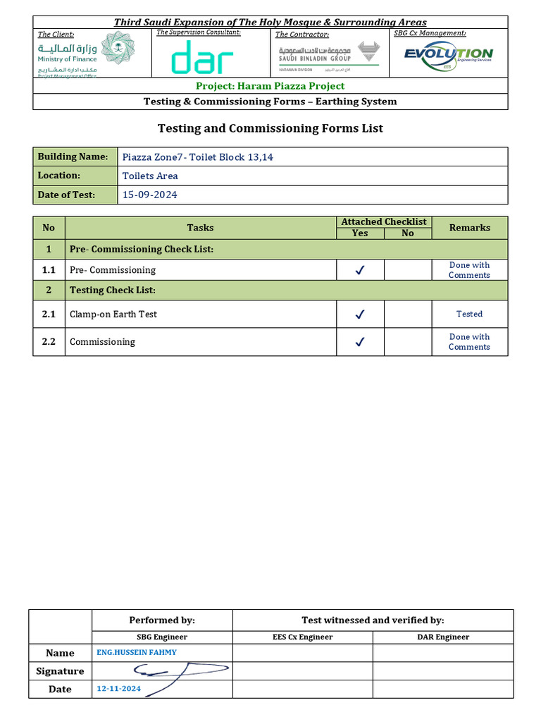 Earthing System Test Report Z7 - T13&14 | PDF | Manufactured Goods ...