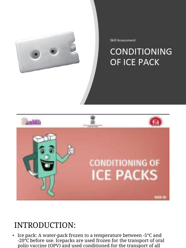 Ice Pack Conditioning for Vaccine Transport | PDF | Ice | Vaccines