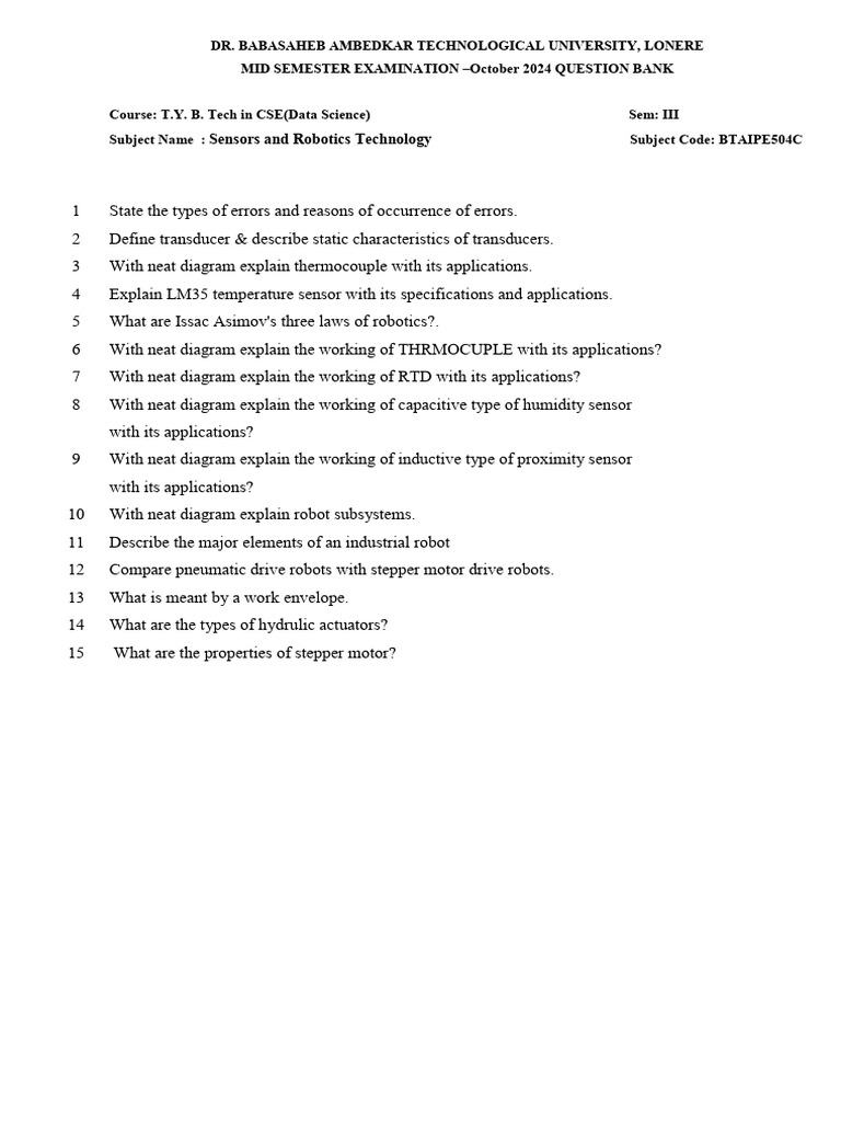 SRT Mse 2024-25 QB | PDF | Science & Mathematics | Computers