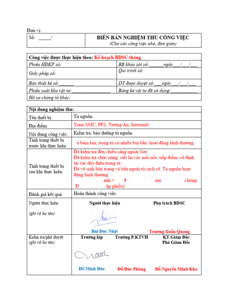 KH BDSC Tháng 10.2024.DDK. BD T Ngu N 06 TR M SMC, PFS, Tư NG An, Intermalt, Po3, HSPM | PDF