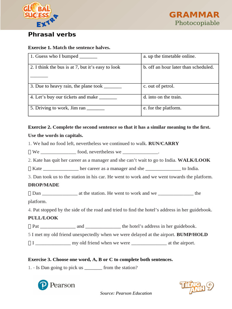 GS9 Unit 1 Extra - Grammar | PDF | Syntax | Linguistics