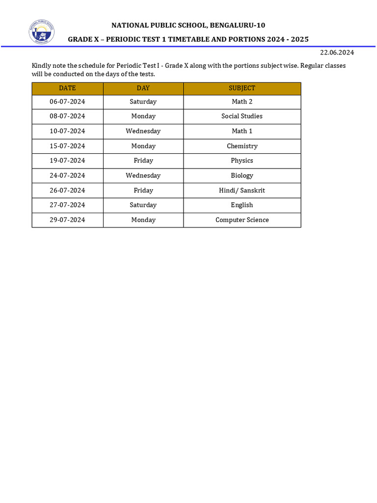 GR 10 PT1 - Timetable and Portions 55800743 1719039007 | PDF | Trigonometry