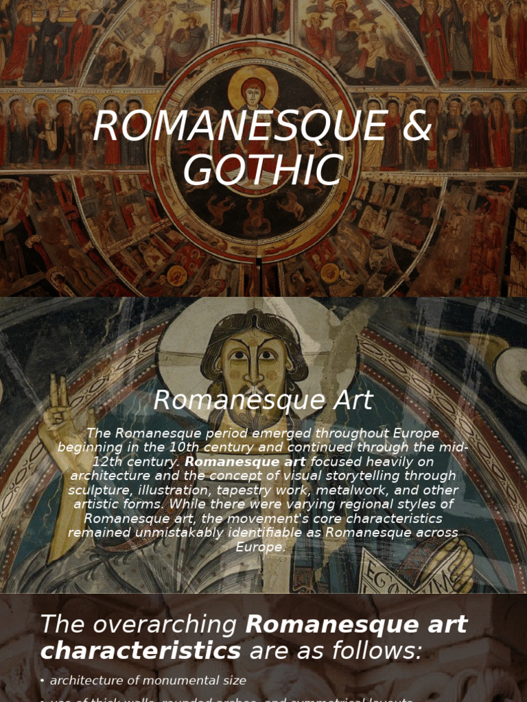 Romanesque&Gothic | PDF | Gothic Architecture | Western Art