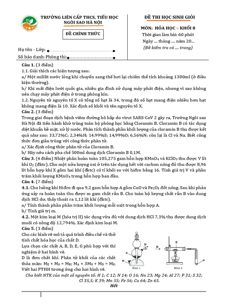 HSG. H801. Chinh Thuc | PDF