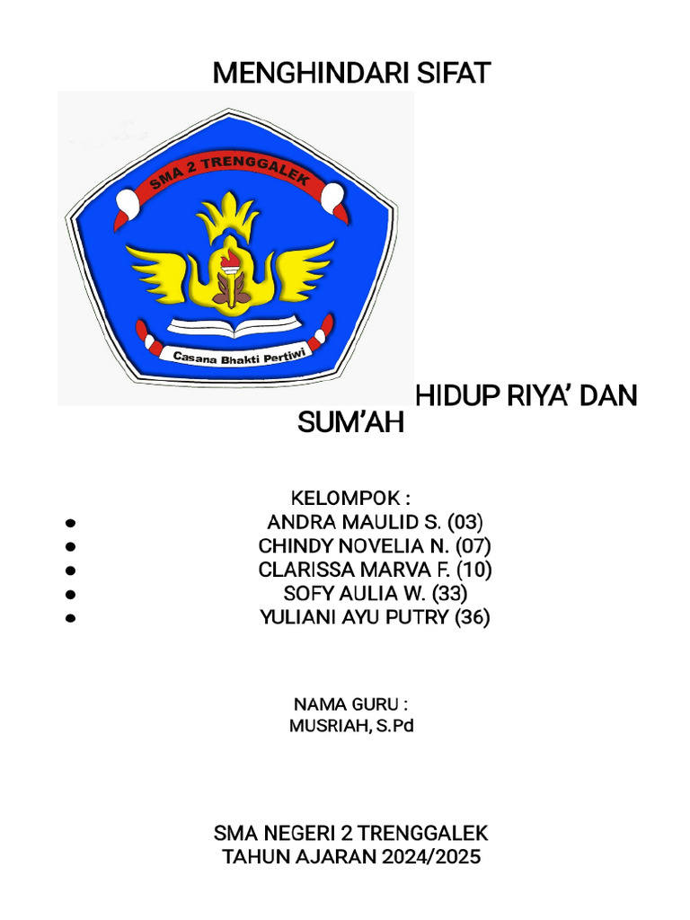 Menghindari Sifat Hidup Riya | PDF