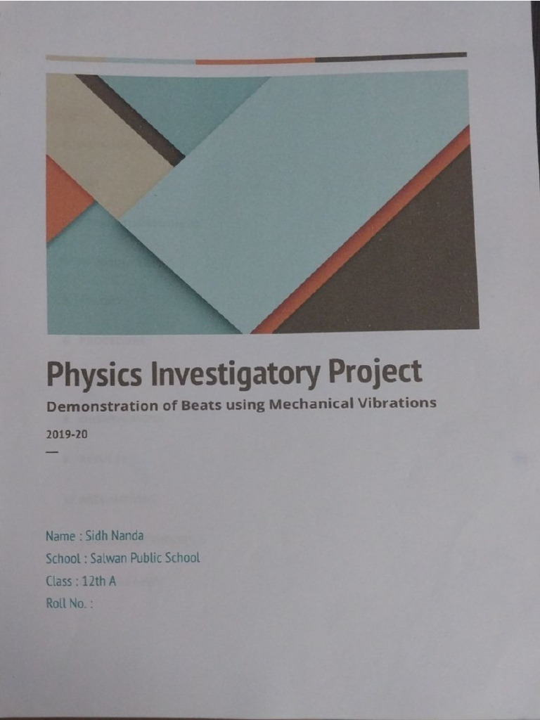 Phy Project | PDF