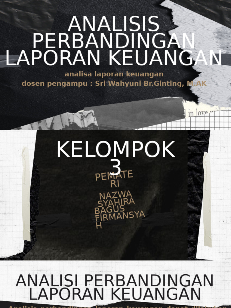 Kel3 Analisis Perbandingan Laporan Keuangan | PDF