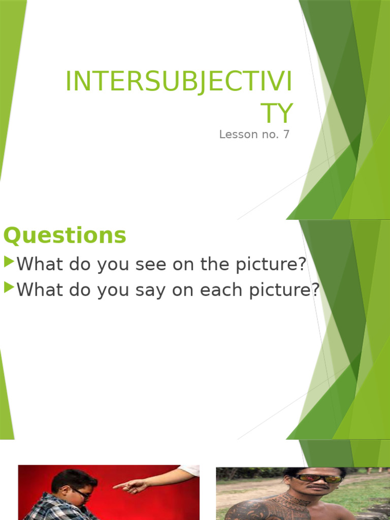 Understanding Intersubjectivity | PDF | Science & Mathematics