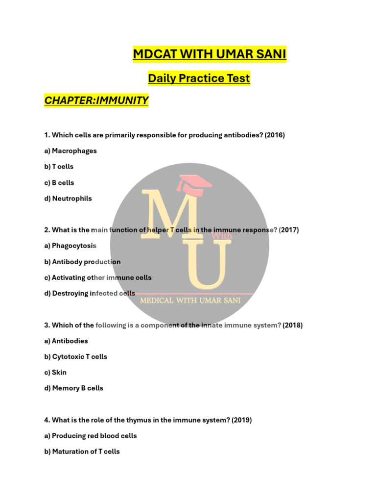 Immunity | PDF | Immune System | Antibody