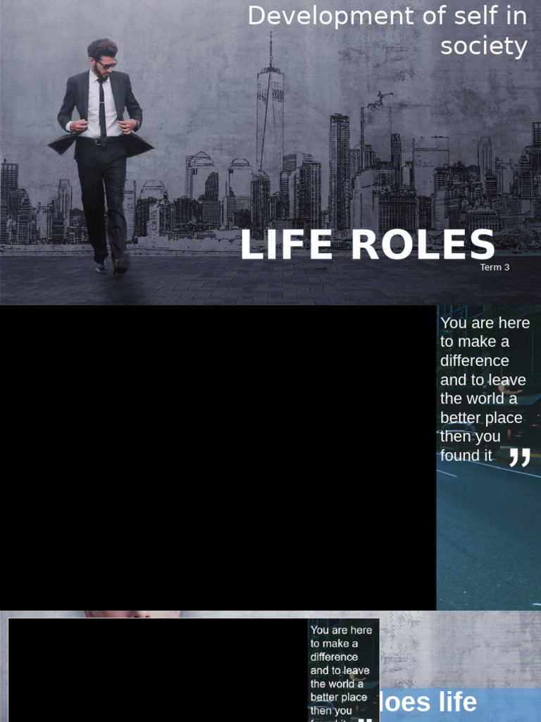 Life Roles | PDF | Adolescence | Psychology