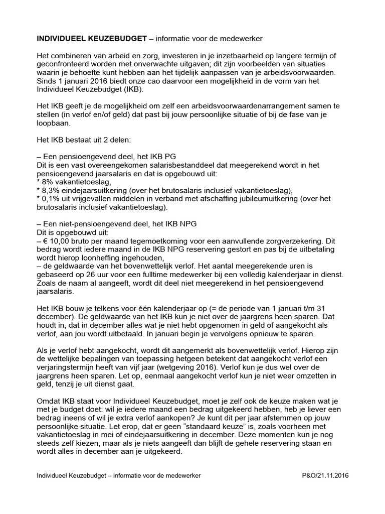 IKB Informatie Medewerker | PDF