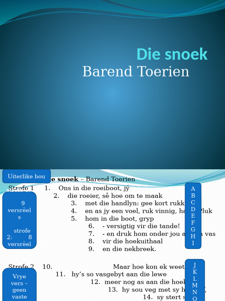 Die Snoek | PDF