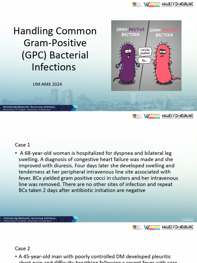 3 Handling Common Gram-Positive (GPC) Bacterial Infections Najma | PDF ...