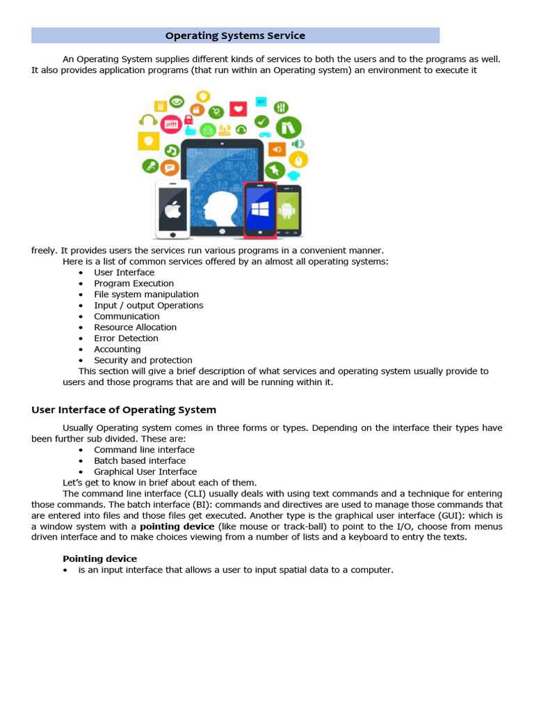 os services | PDF | Process (Computing) | Operating System