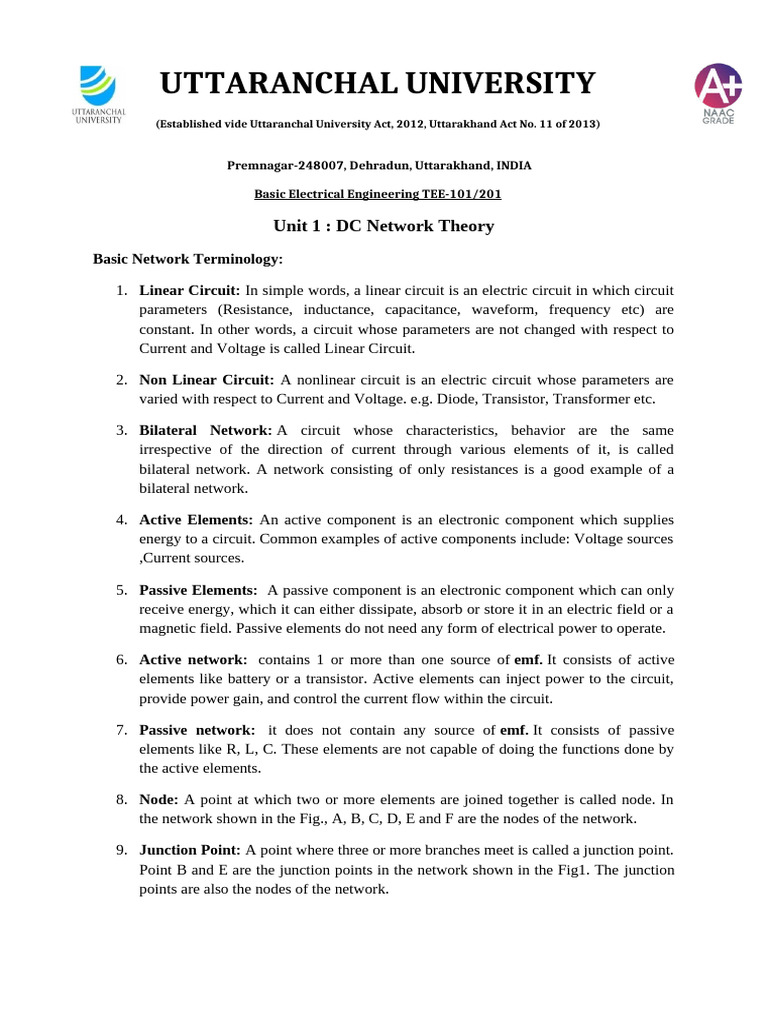 Tee 101-SM03 | PDF | Electrical Network | Passivity (Engineering)