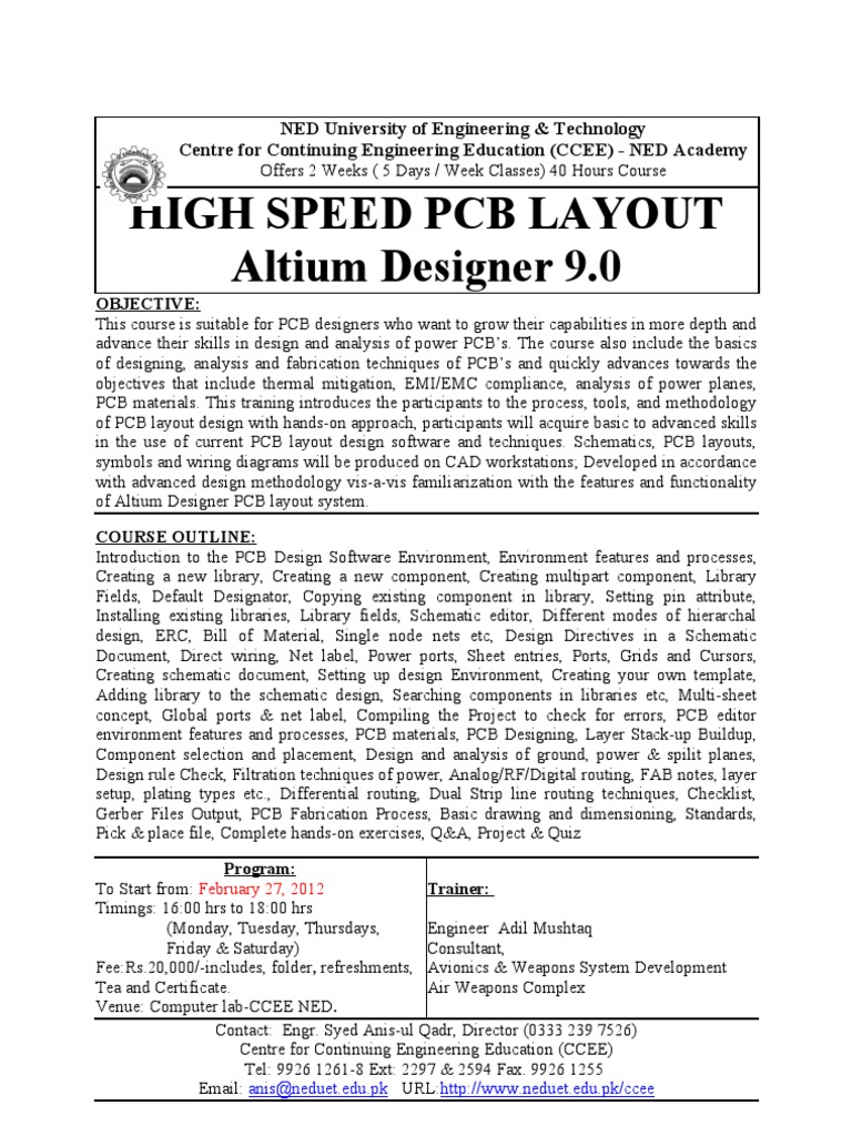 High Speed PCB Flyer | PDF | Printed Circuit Board | Computer Aided Design