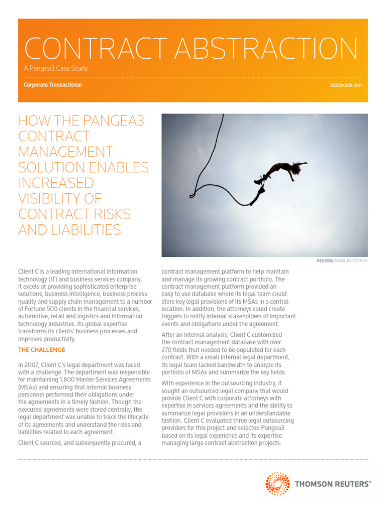 Contract Management & Abstraction | PDF | Economies | Business