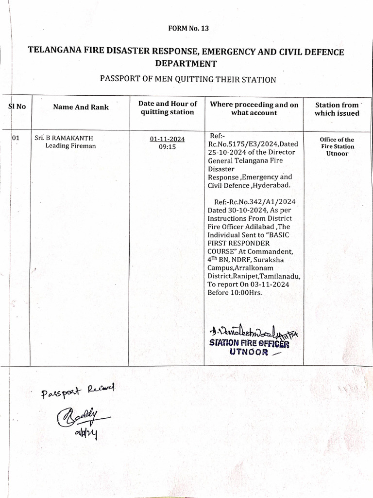 Relieving Orders | PDF