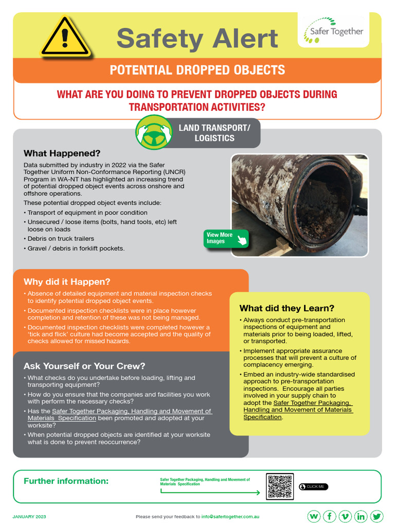 Potential Dropped Objects | PDF | Packaging And Labeling