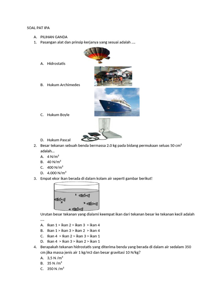 Soal Pat Ipa Kelas 8 | PDF