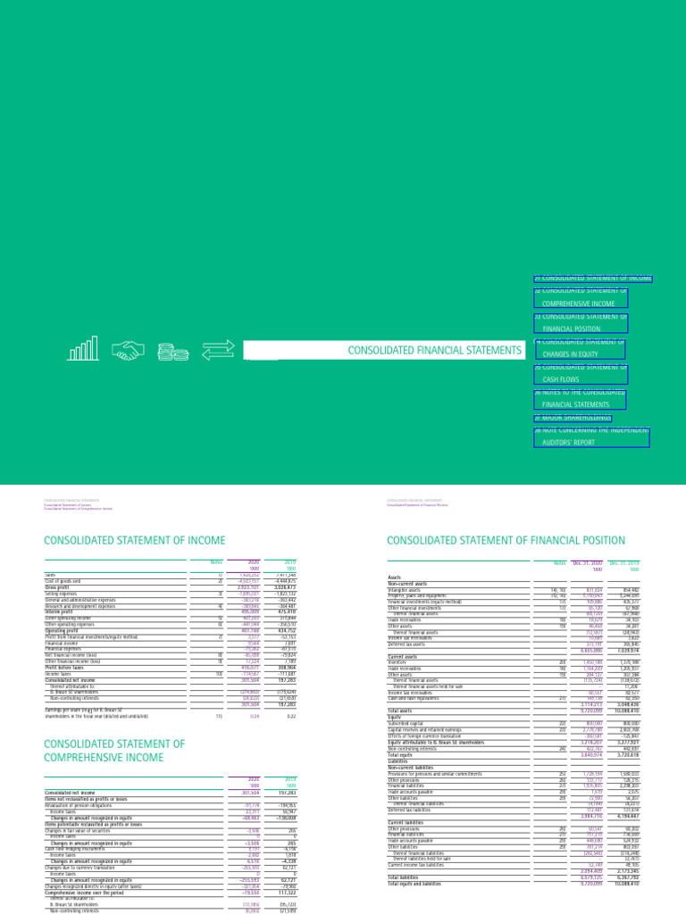 2020 Consolidated Financial Statements | PDF | International Financial Reporting Standards ...