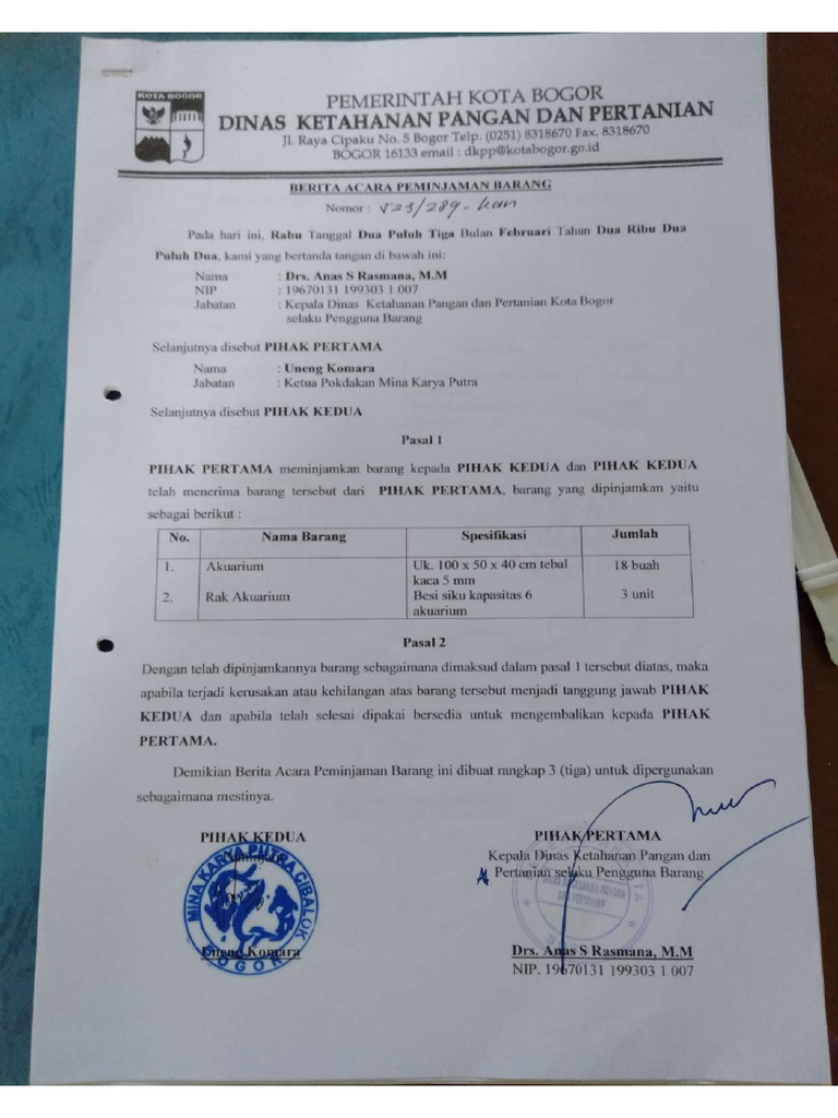 BAST - Mina Karya Putra | PDF