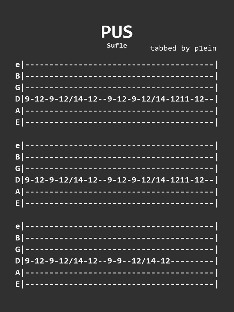 Pus - Sufle TAB | PDF