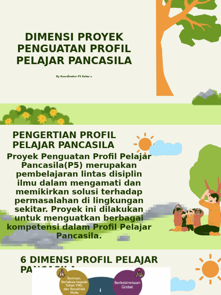 Dimensi Profil Pelajar Pancasila | PDF