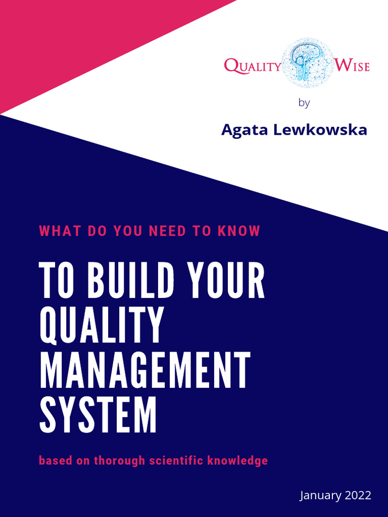 E Book QMS Qualitywise - PL DR Agata Lewkowska | PDF | Business Process ...