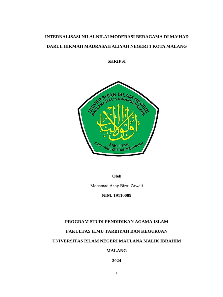 Penelitian Moderasi Beragama | PDF