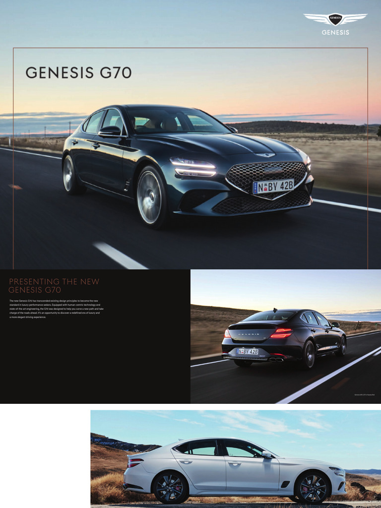 Genesis G70 Brochure | PDF | Vehicles | Vehicle Technology