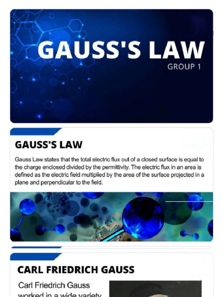 Gauss Law Project | PDF