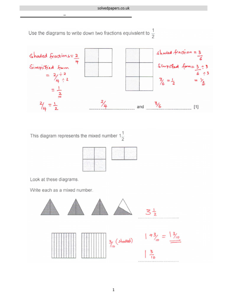 Primary Math Exam Papers | PDF | Lexicology | Division (Mathematics)
