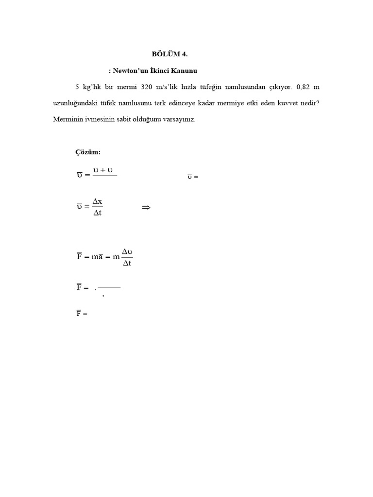 Bölüm 4 Problemler | PDF