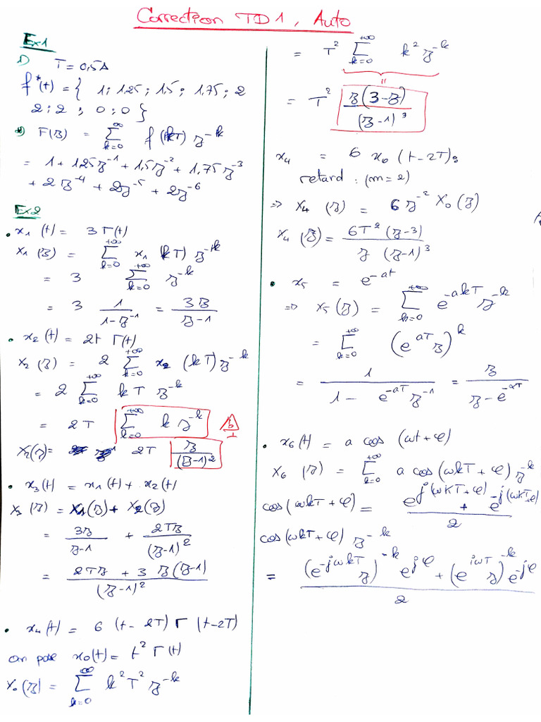 Correction TD1 AUTO | PDF
