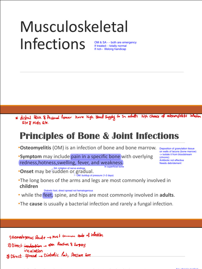 Osteomyelitis and Septic Arthritis | PDF | Medical Specialties ...