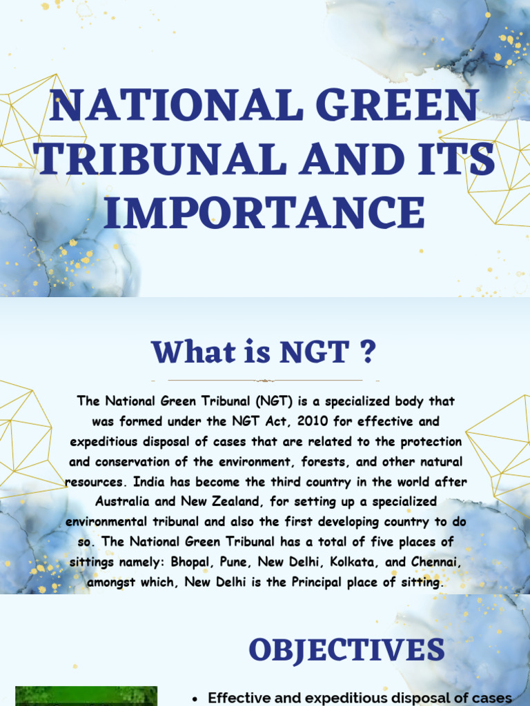 National Green Tribunal: Overview and Impact | PDF | Environmental ...